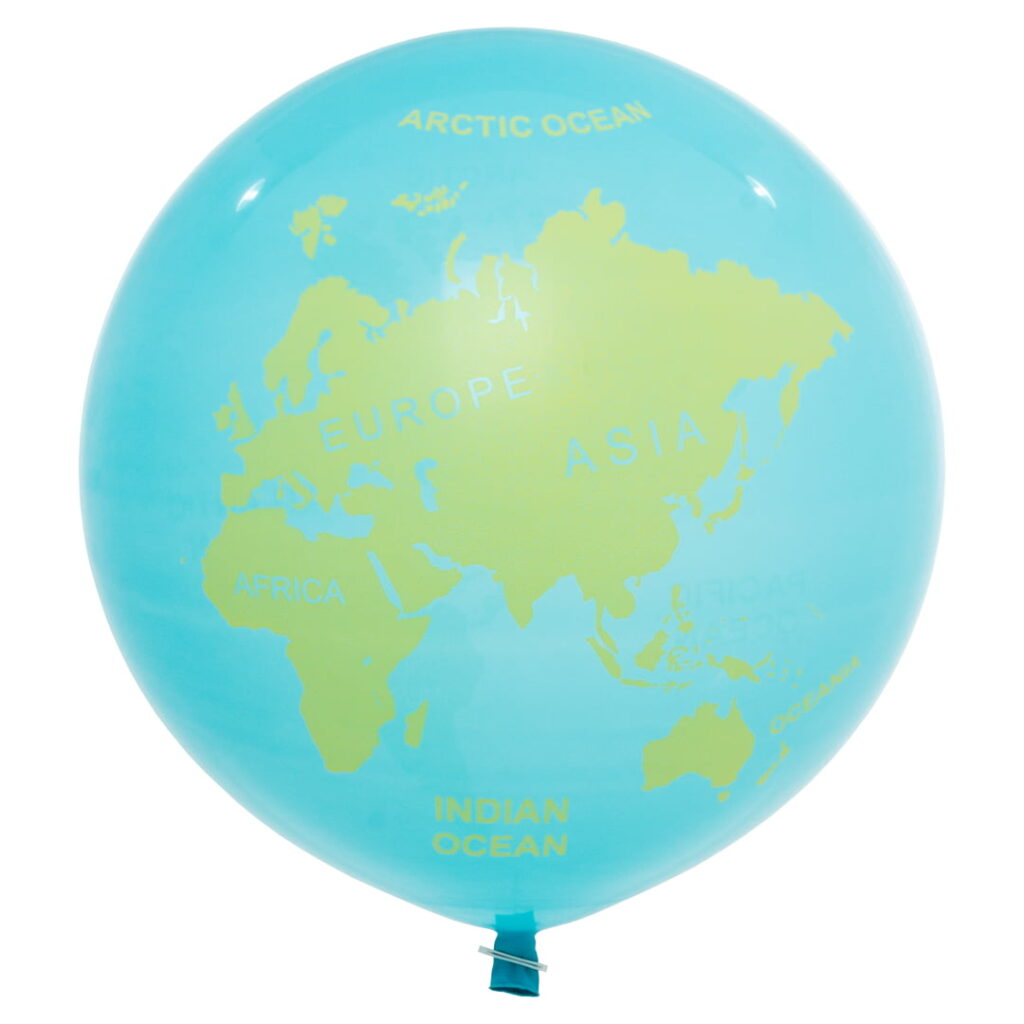 CATTEX Riesenballon 36" (90cm) mit "Globus" Motiv